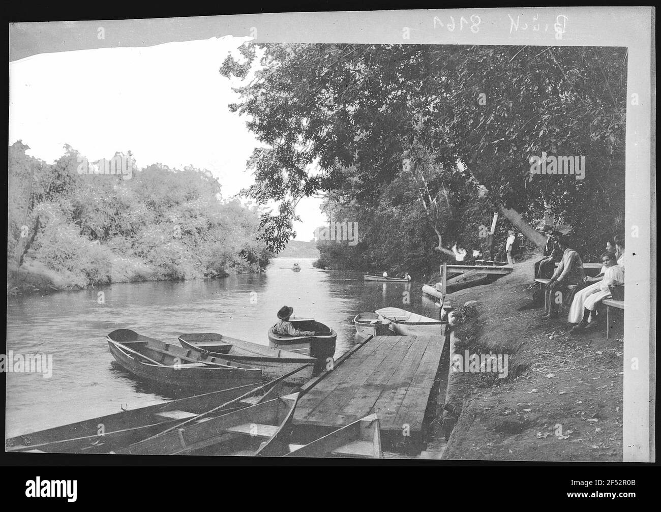 Boating landscapes Black and White Stock Photos & Images - Alamy