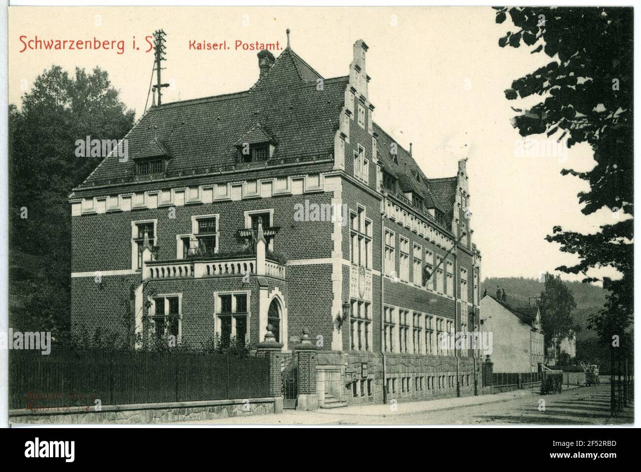 Post office Schwarzenberg. Post office Stock Photo - Alamy