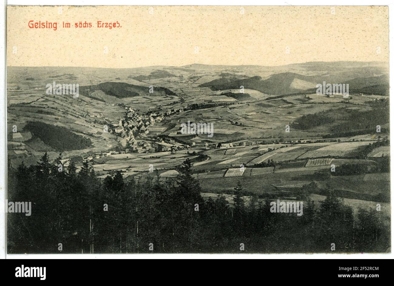 View of Geising Geisig. View of Geising Stock Photo - Alamy