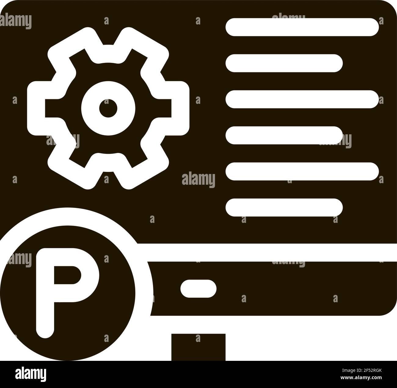software process icon Vector Glyph Illustration Stock Vector Image ...