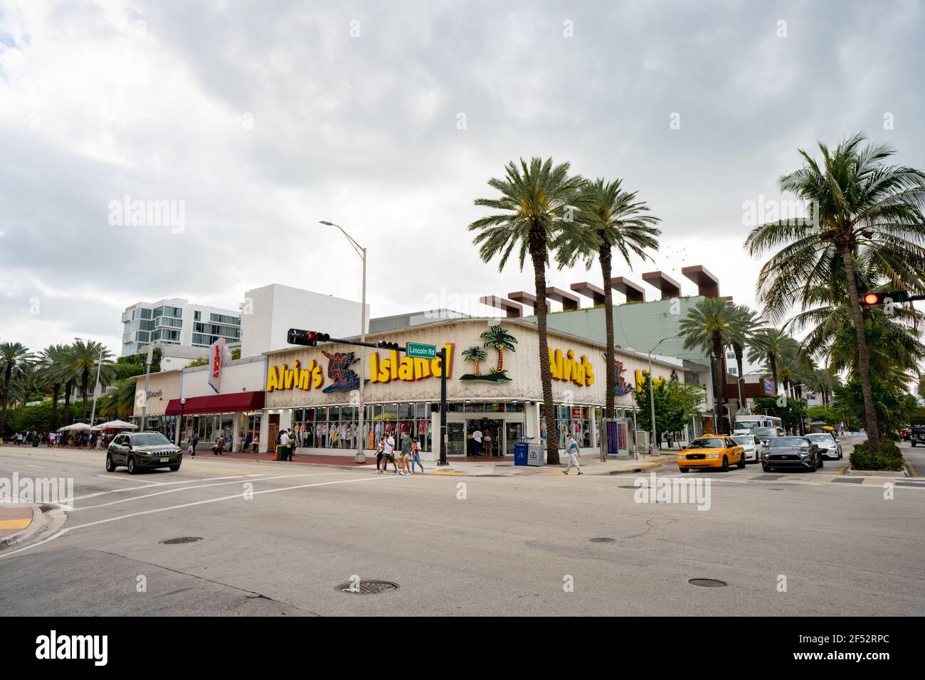 Alvins Island Miami Beach FL Lincoln Road Stock Photo - Alamy
