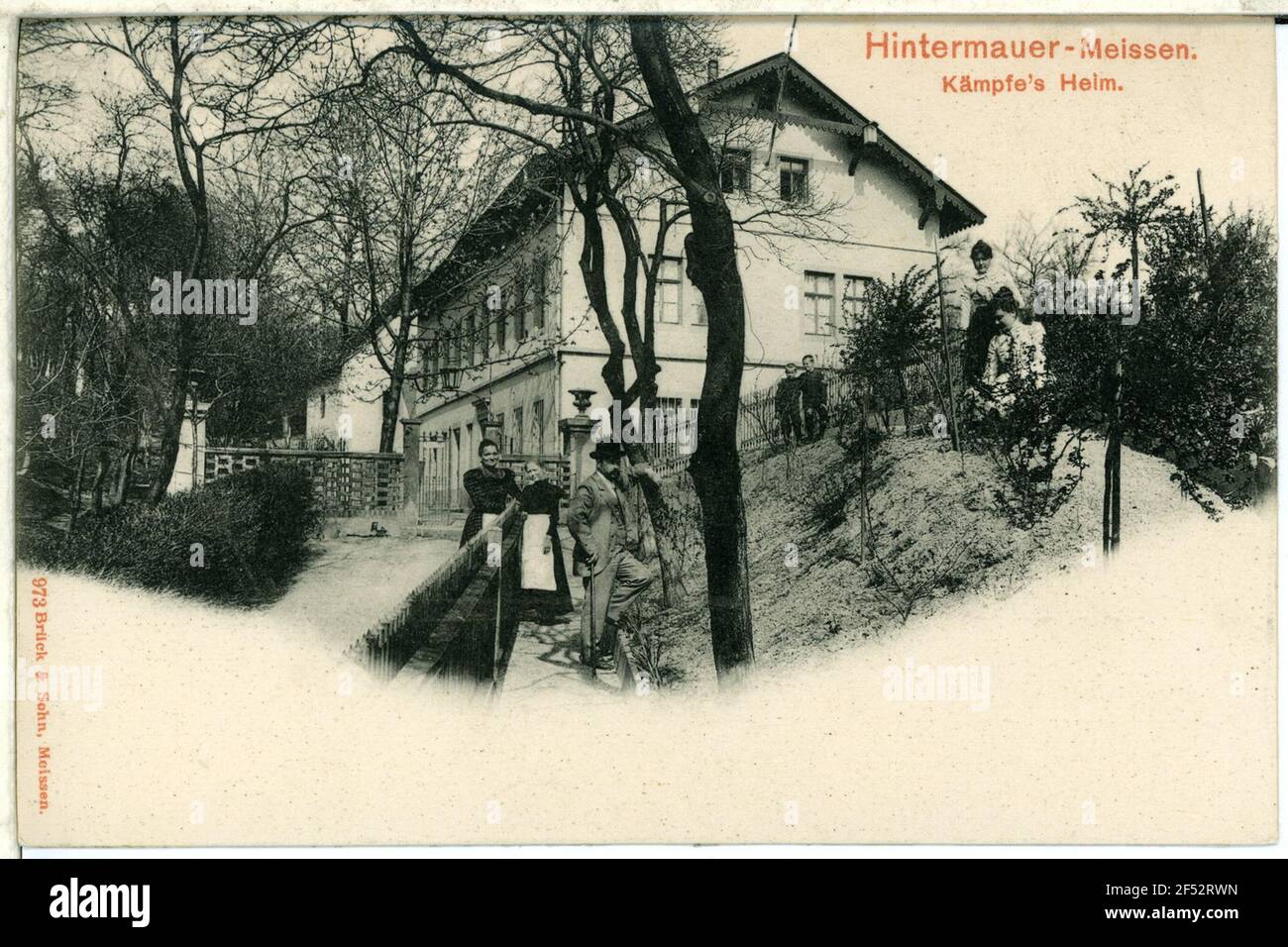 Behind, fighting home Meissen. Hinter, fighting home Stock Photo - Alamy