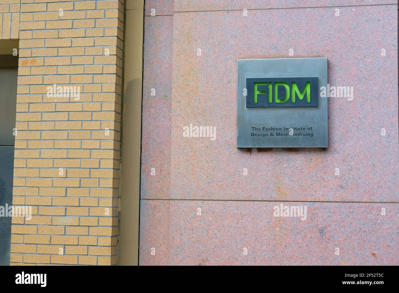 Sign outside FIDM / Fashion Institute of Design & Merchandising San ...