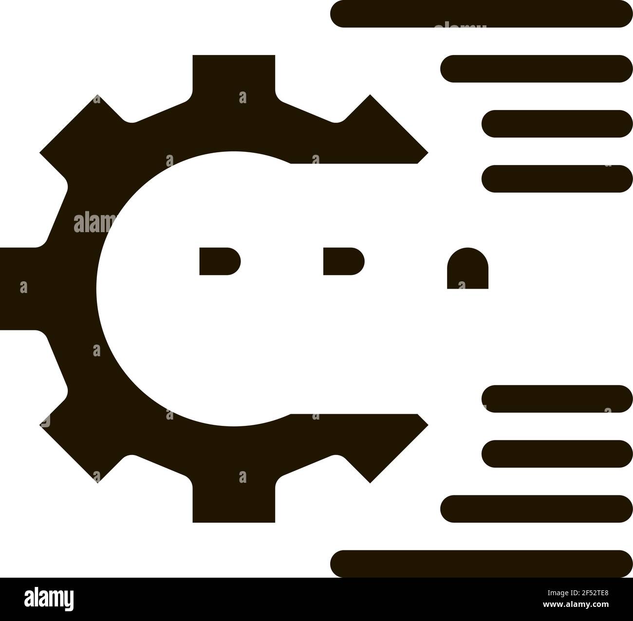 rpa settings icon Vector Glyph Illustration Stock Vector Image & Art ...
