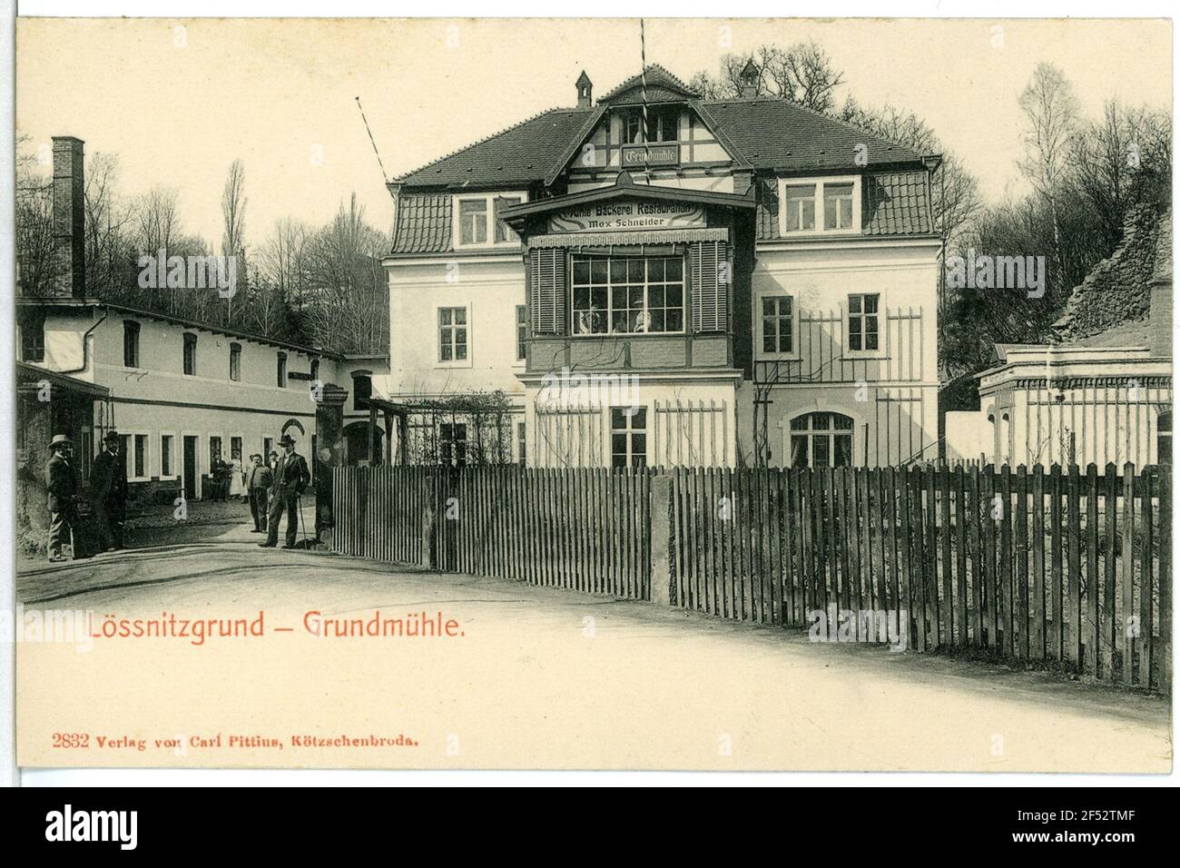 Ground mill Lößnitzgrund. Ground mill Stock Photo - Alamy