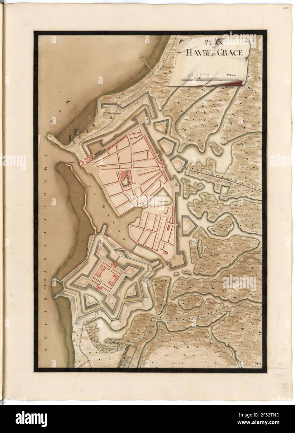 Map of Havre de Grace Stock Photo - Alamy