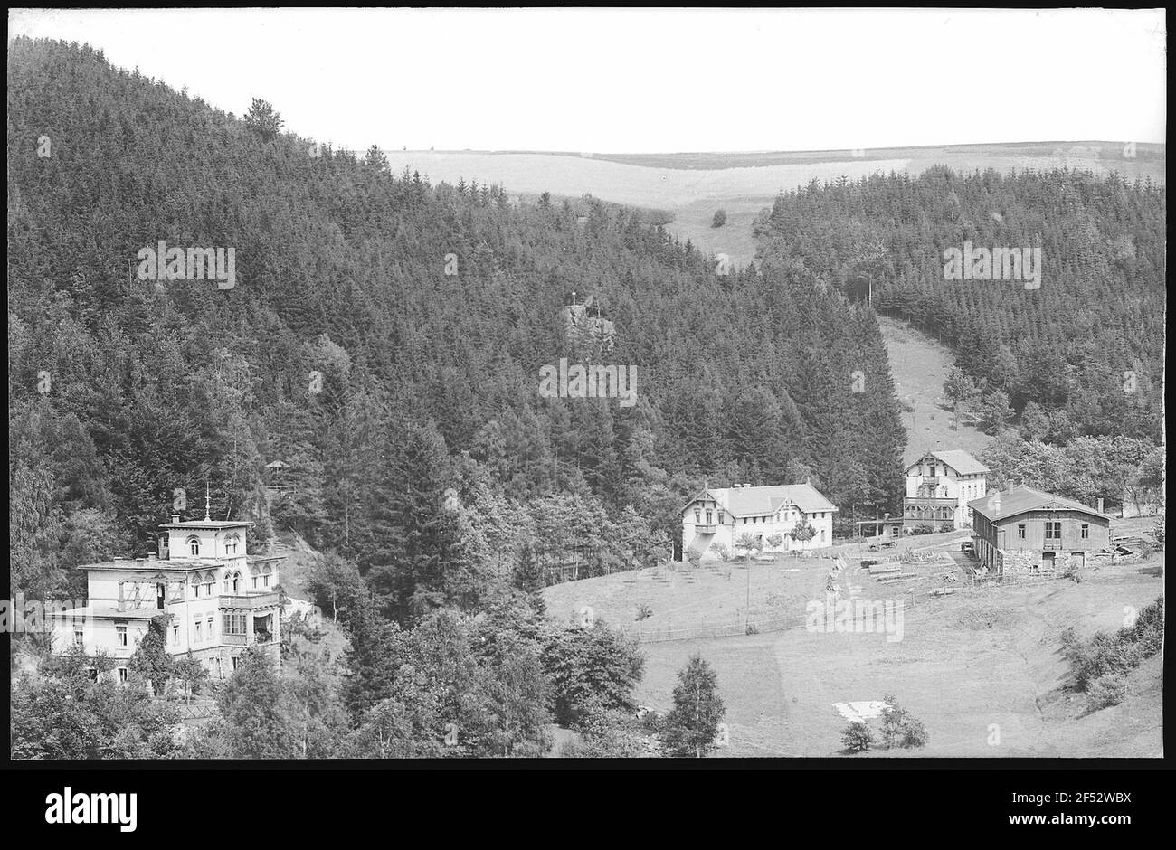 Lauenstein. View of Lauenstein Stock Photo - Alamy