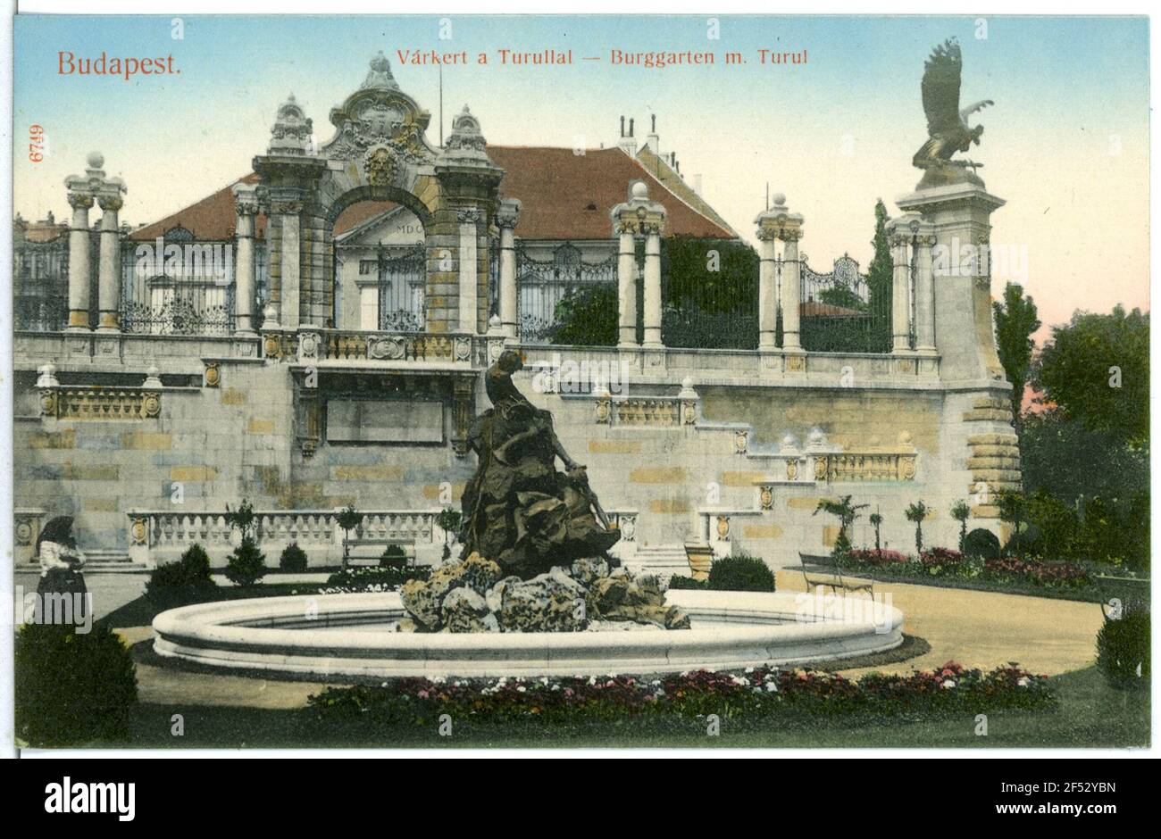 Burggarten with Turul. Budapest. Burggarten with Turul Stock Photo - Alamy