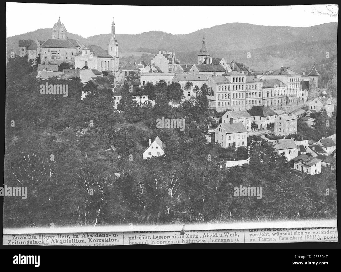 Elbogen. View of elbogen Stock Photo - Alamy