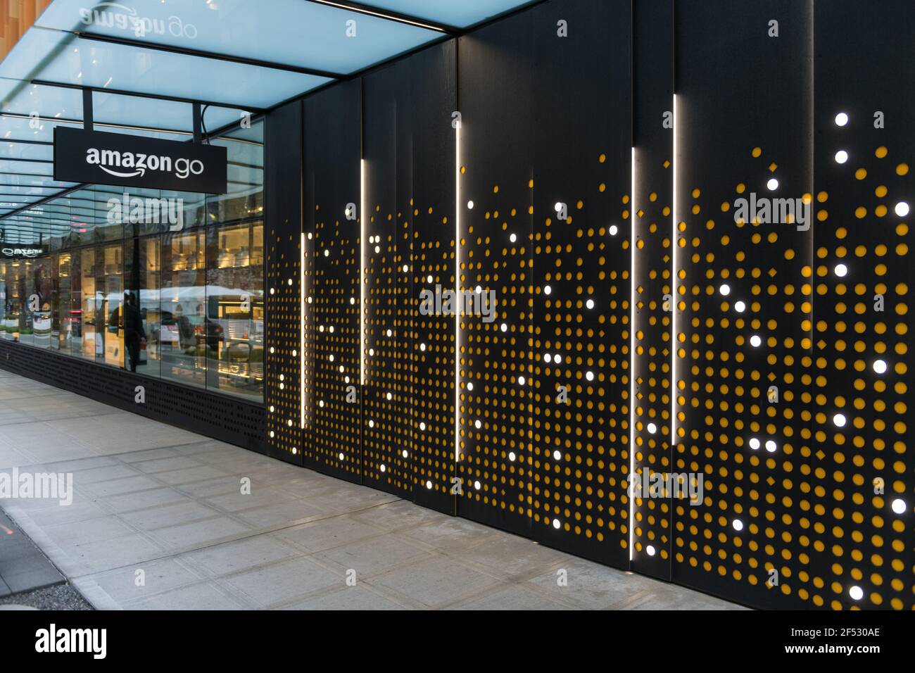 Seattle, USA. 23rd Mar, 2021. The original Amazon go cashier less ...