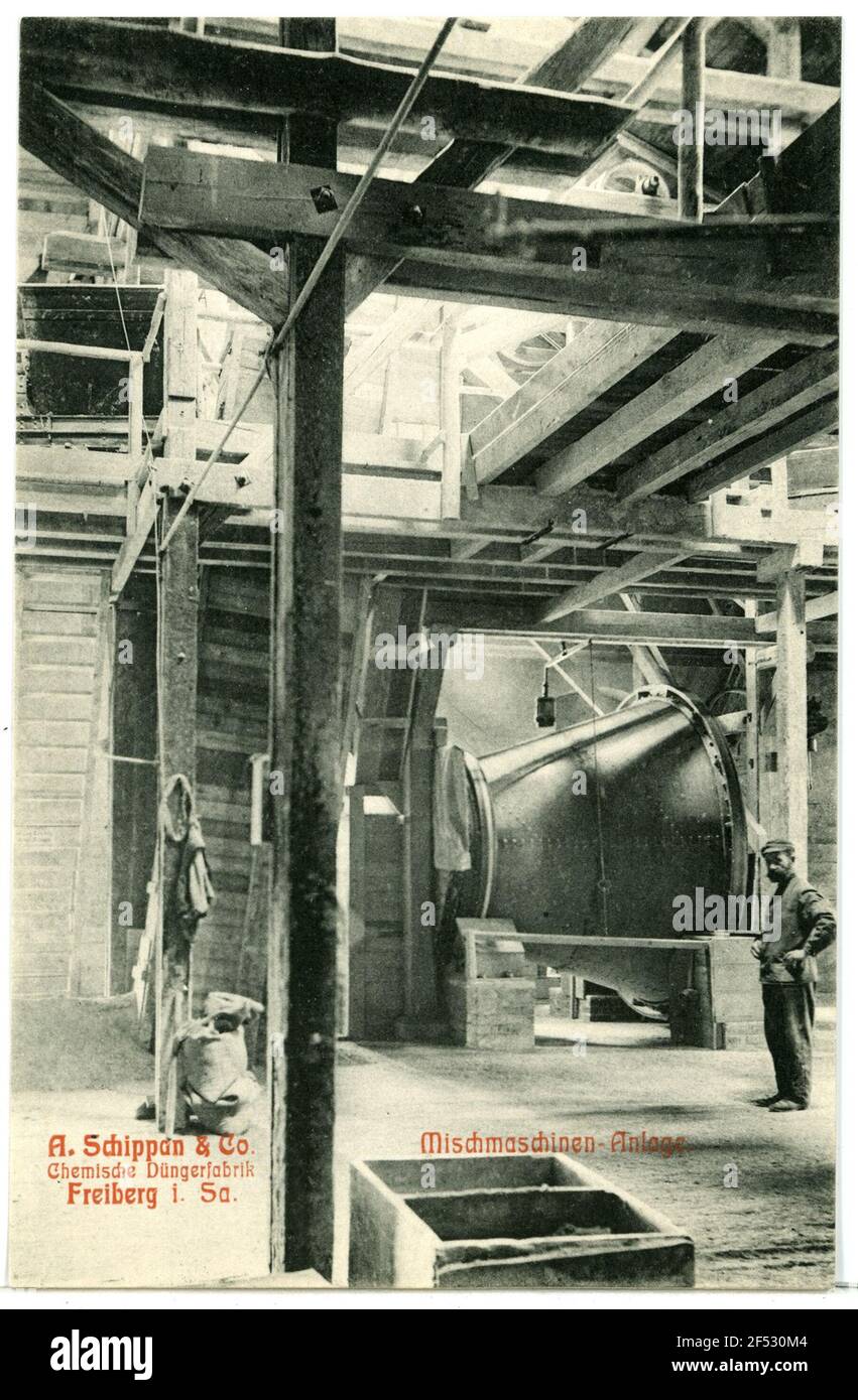 Fertilizer factory Schippan mixing machine system Freiberg. Fertilizer ...