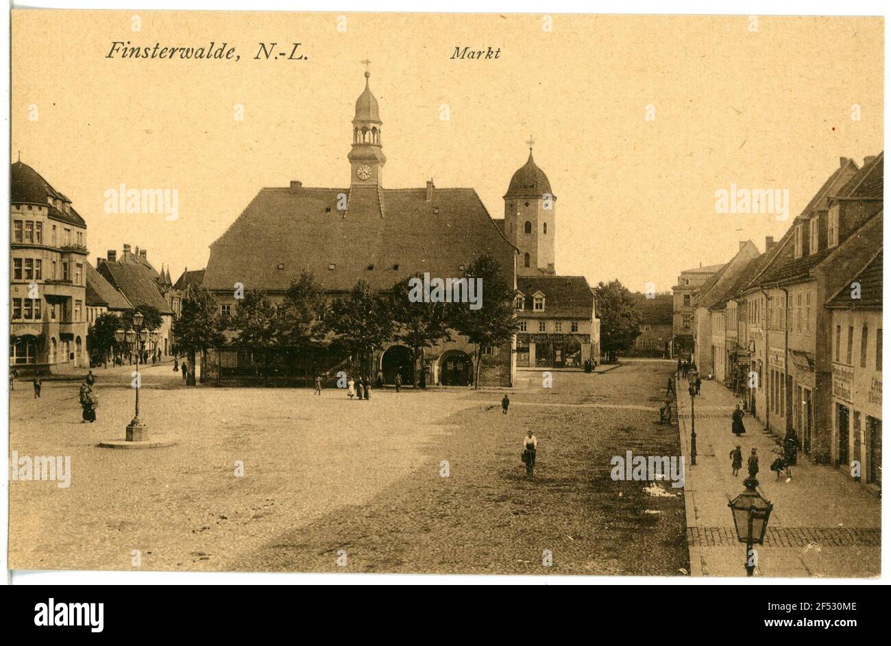 market Finsterwalde. market Stock Photo - Alamy