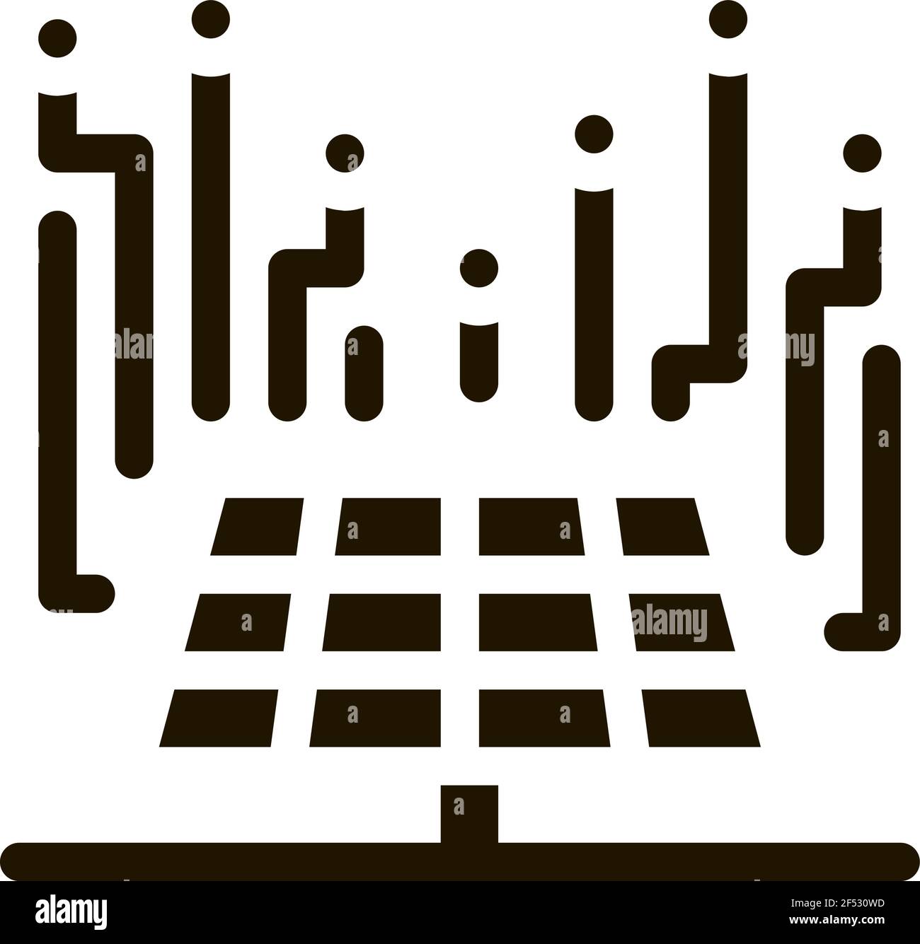 solar sensors icon Vector Glyph Illustration Stock Vector Image & Art ...