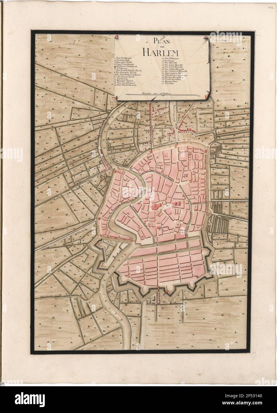 Plan of Harlem Stock Photo - Alamy