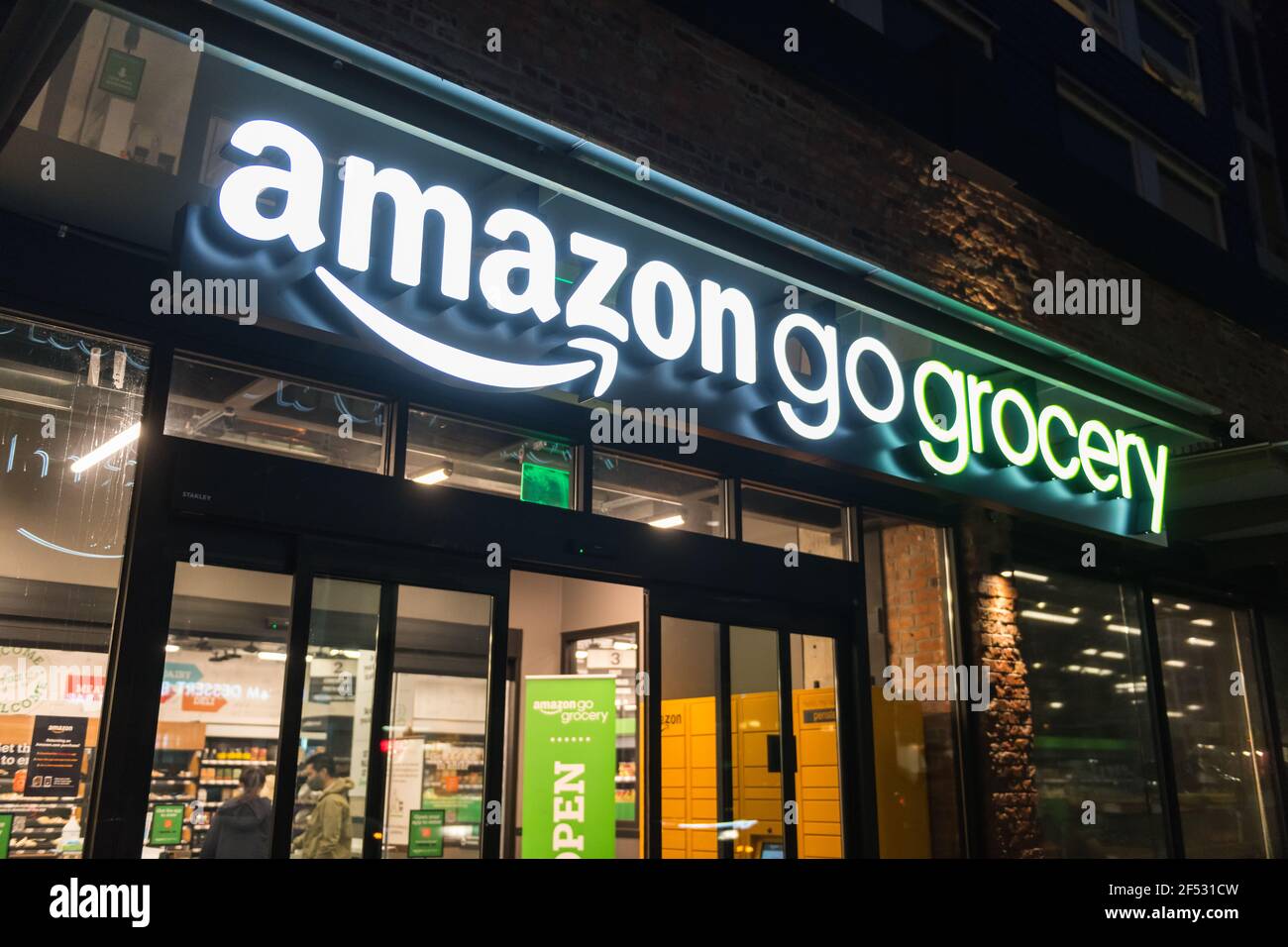 Seattle, USA. 23rd Mar, 2021. The original Amazon go grocery cashier ...