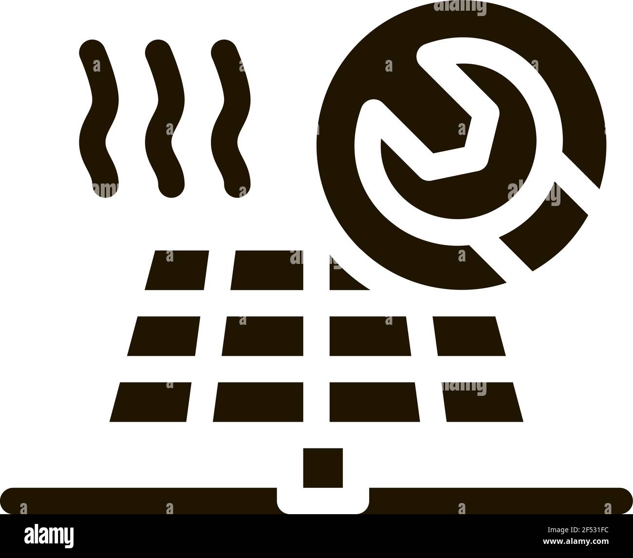 solar repair icon Vector Glyph Illustration Stock Vector Image & Art ...
