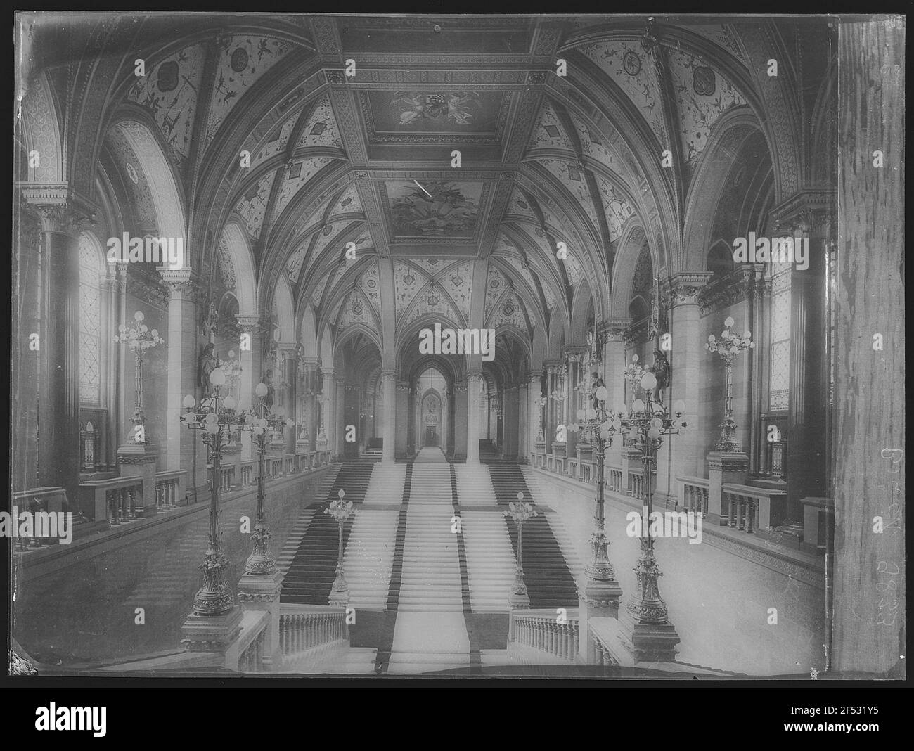 Ornate entrance facade Black and White Stock Photos & Images - Alamy