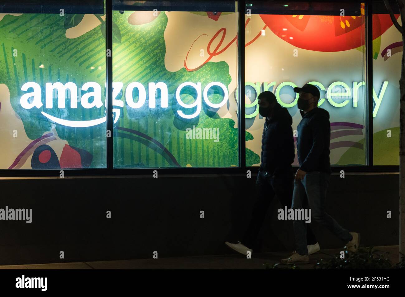Seattle, USA. 23rd Mar, 2021. The original Amazon go grocery cashier ...
