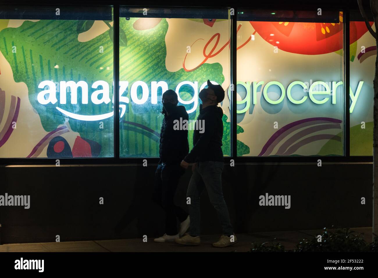 Seattle, USA. 23rd Mar, 2021. The original Amazon go grocery cashier ...