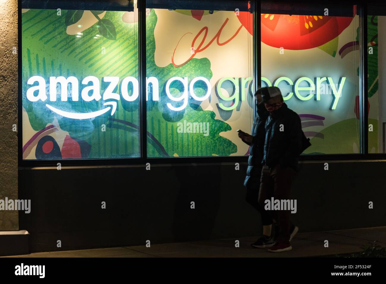 Seattle, USA. 23rd Mar, 2021. The original Amazon go grocery cashier ...
