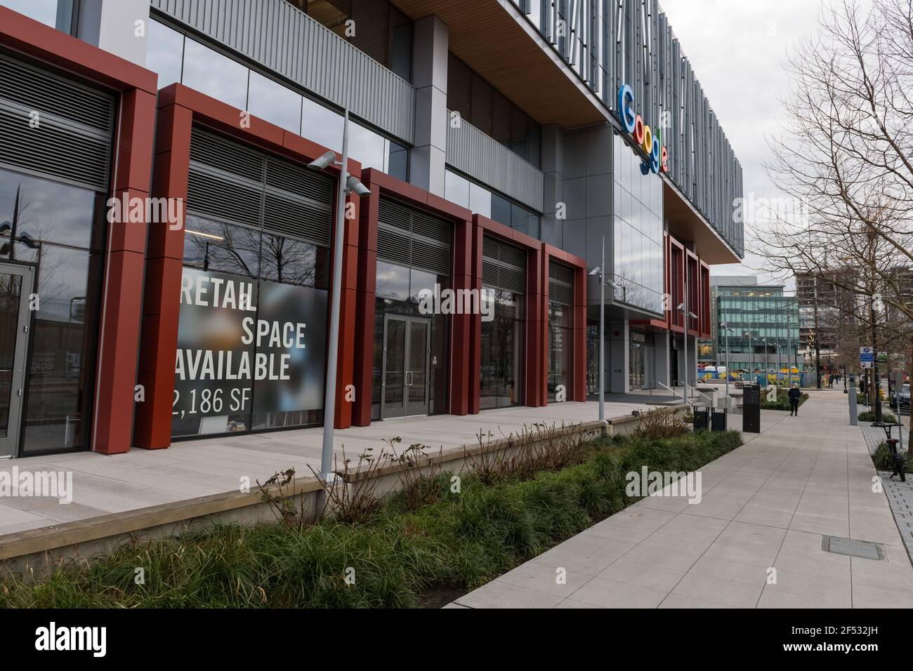 Seattle, USA. 23rd Mar, 2021. The empty Google technology Headquarters ...