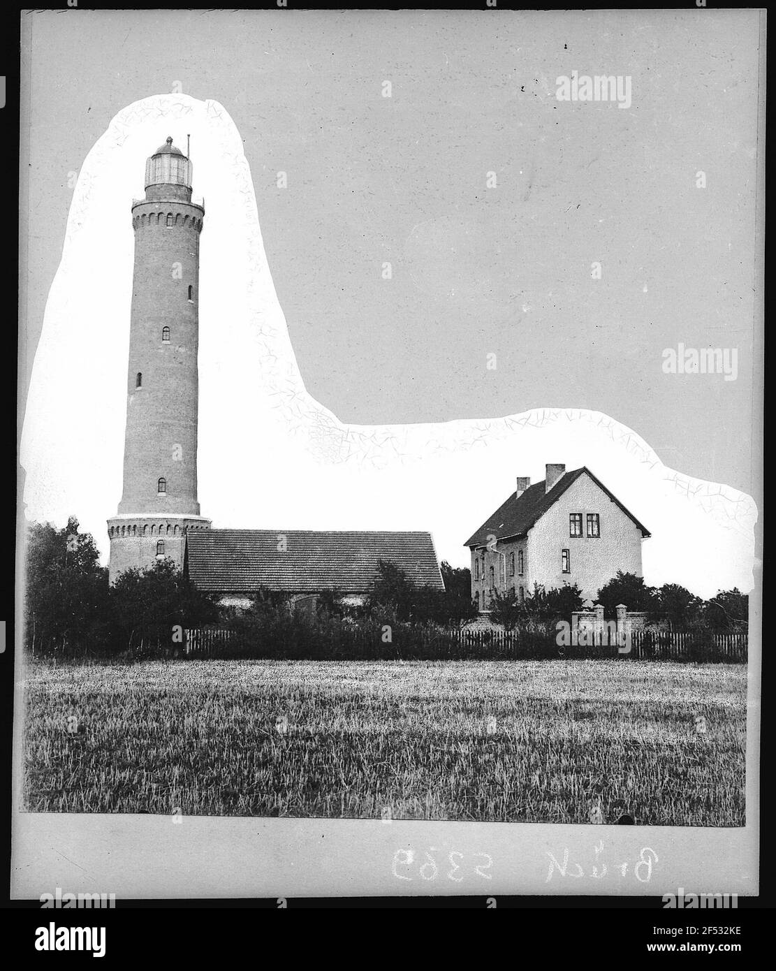 Lighthouse rural landscape Black and White Stock Photos & Images - Alamy