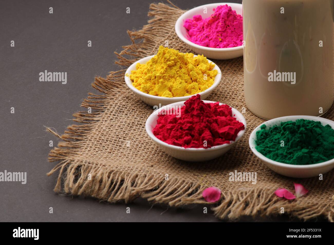 Indian festival Holi concept - Traditional Indian beverage Thandai ...