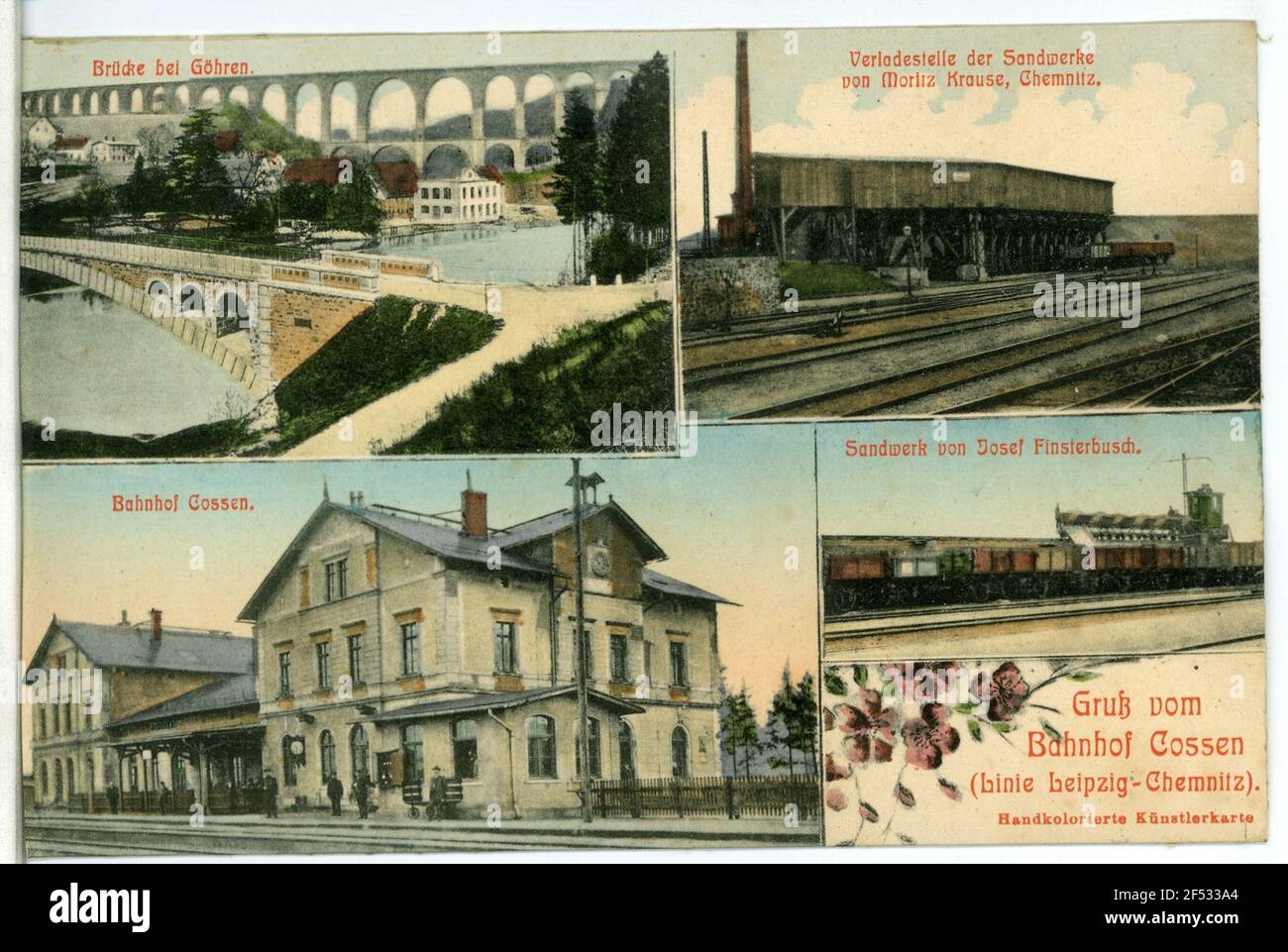 Bahnhof COSSEN. Bahnhof Stock Photo - Alamy