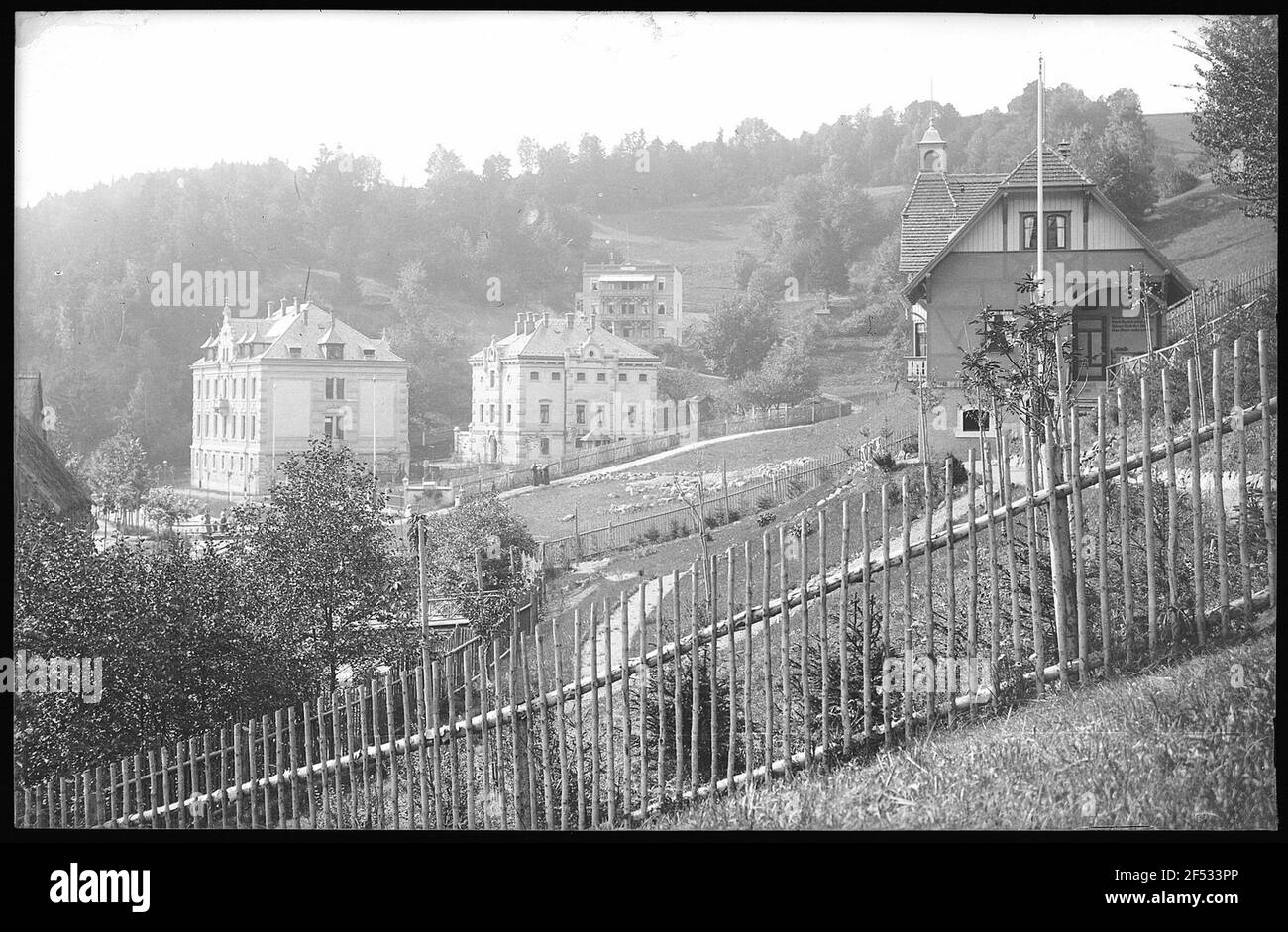 Lauenstein. View of Lauenstein, district court Stock Photo - Alamy