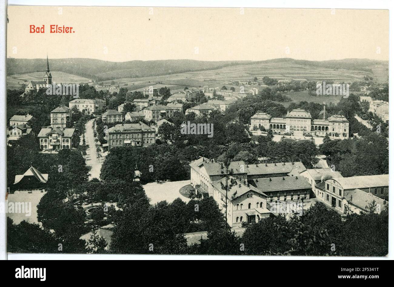 View in the place Bad Elster. View in the place Stock Photo - Alamy