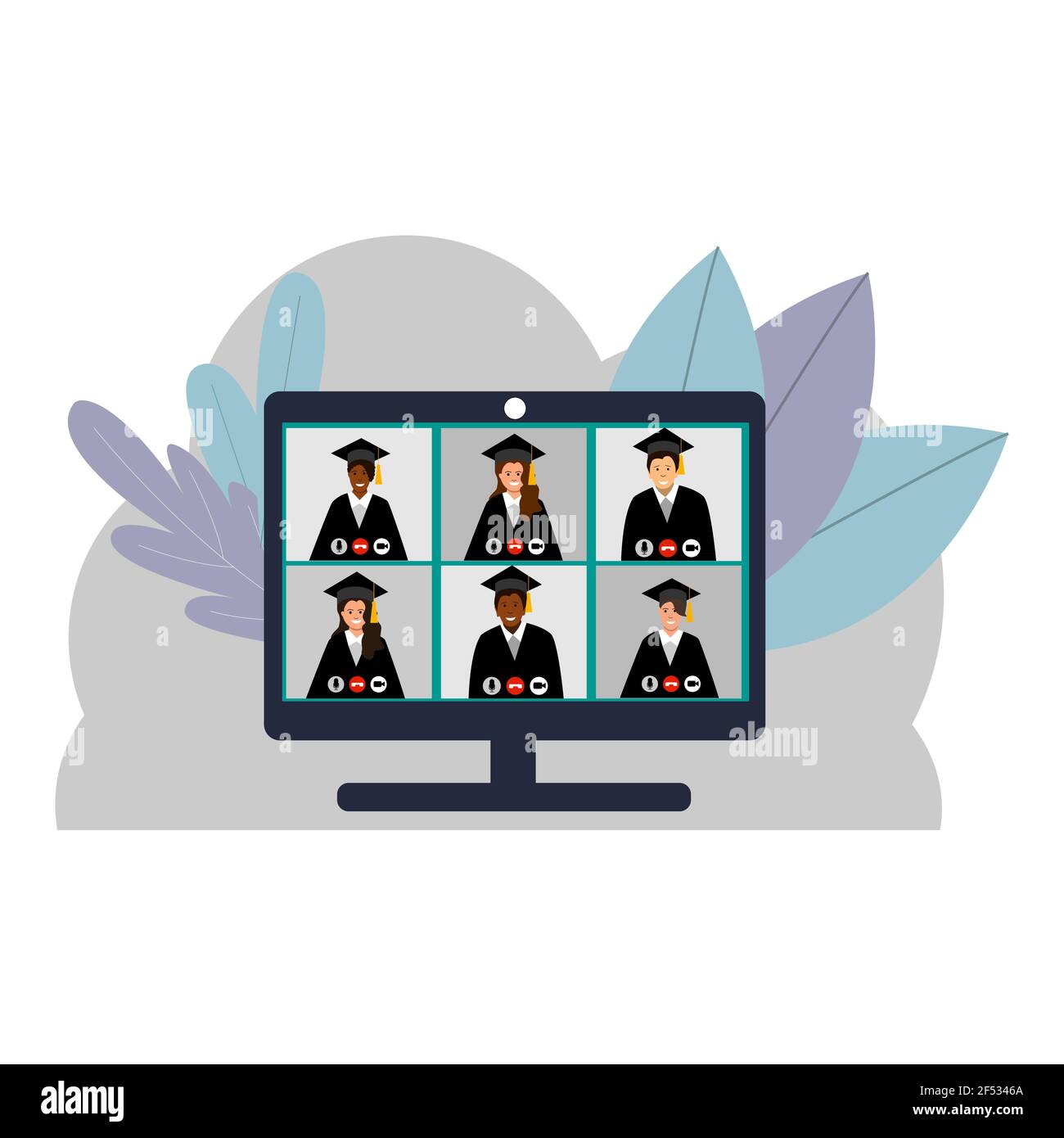 Graduation, square cap of the graduate, mantle. Graduation on ...