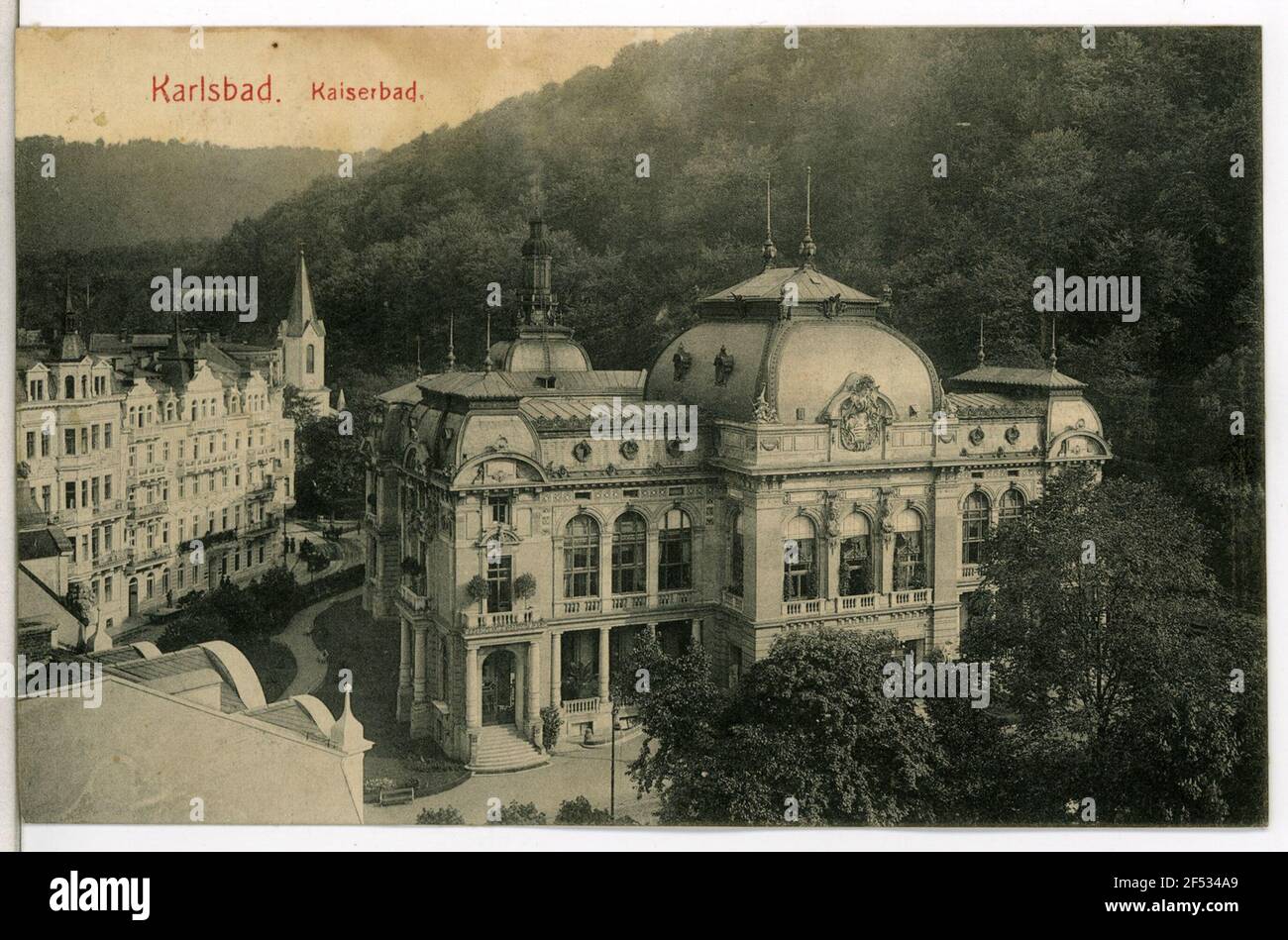Kaiserbad Karlsbad. Kaiserbad (1895 Stock Photo - Alamy