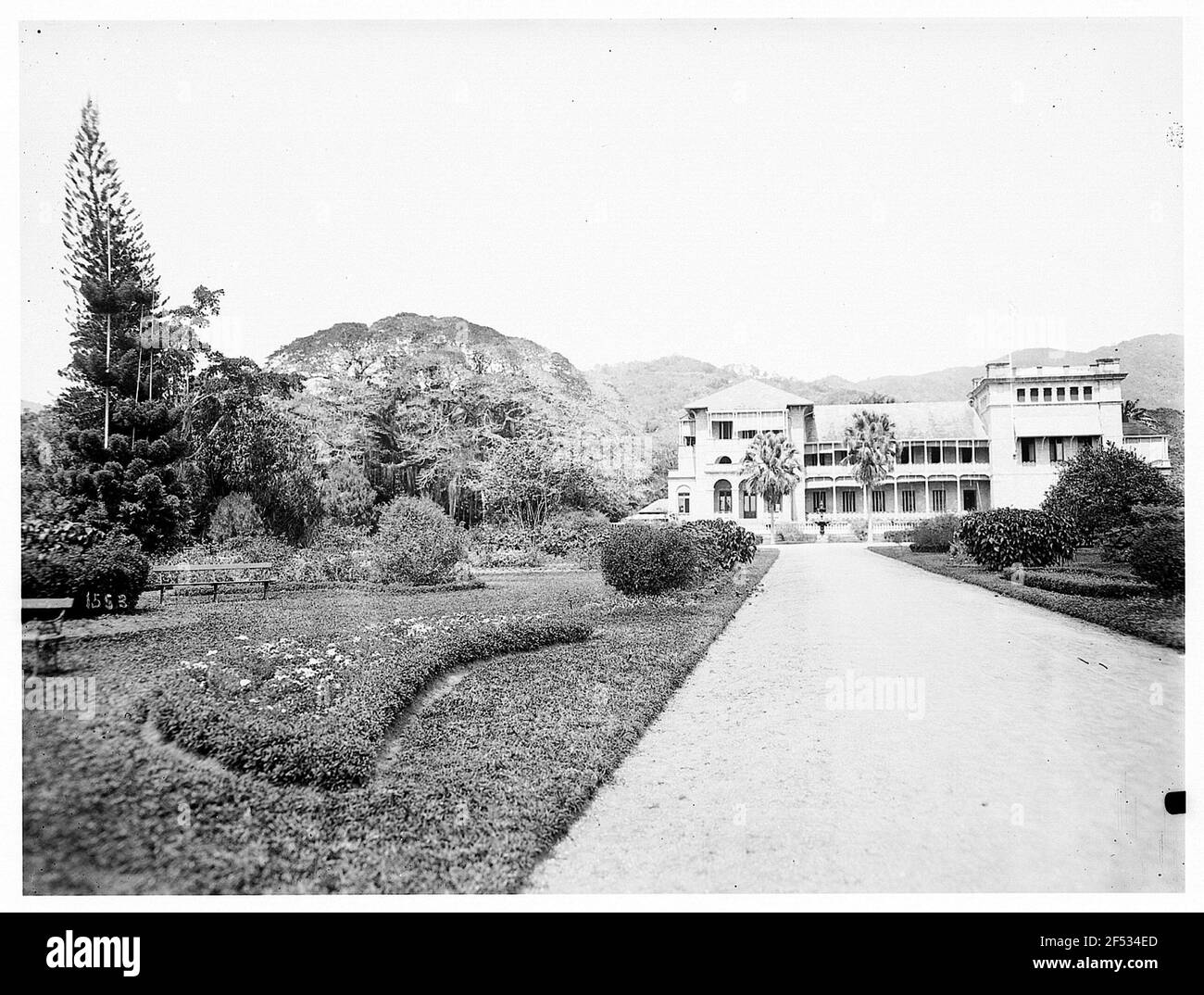 Port of Spain (Trinidad and Tobago). British government building in a ...