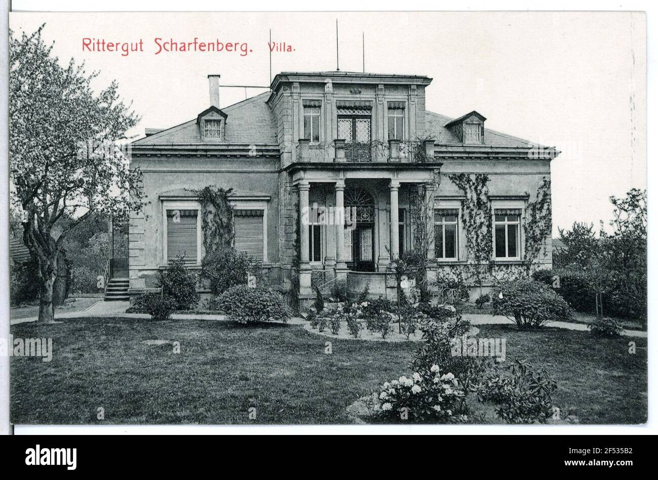 Villa Scharfenberg. villa Stock Photo - Alamy