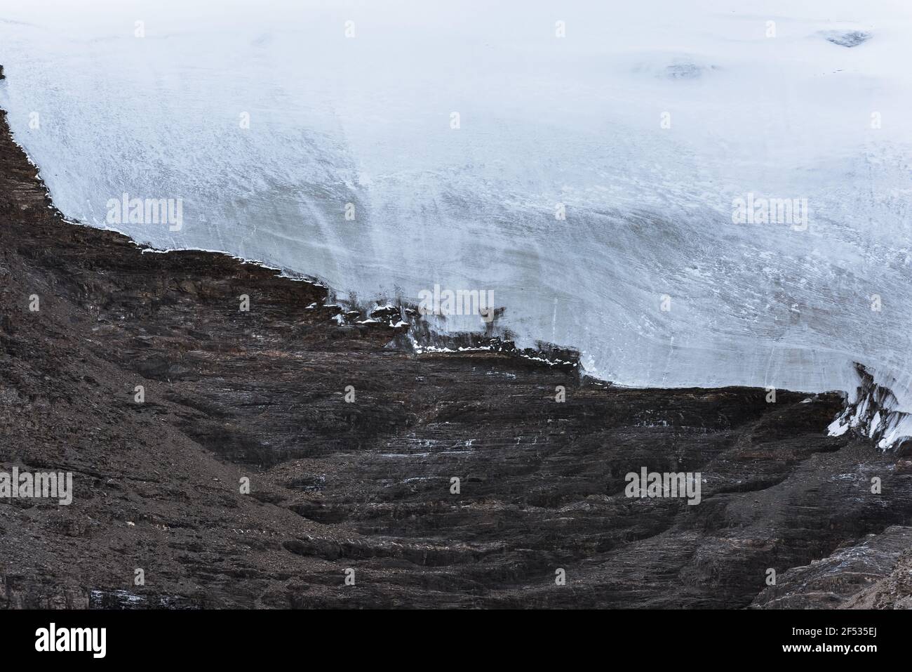Ice caps on mountain tops in the Himalayas Stock Photo - Alamy