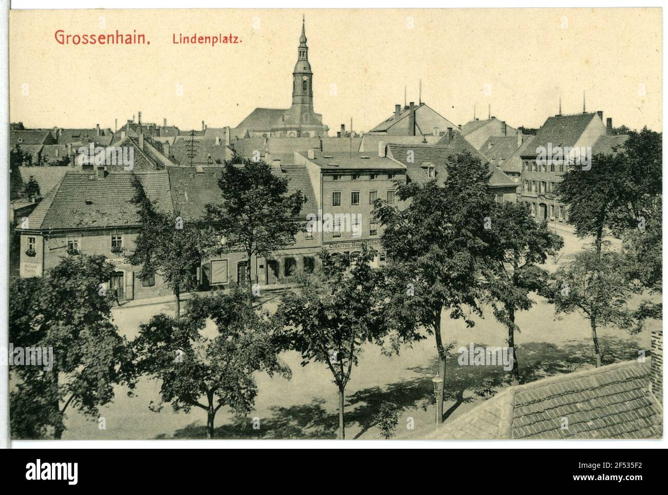 Lindenplatz Großenhain. Lindenplatz Stock Photo - Alamy