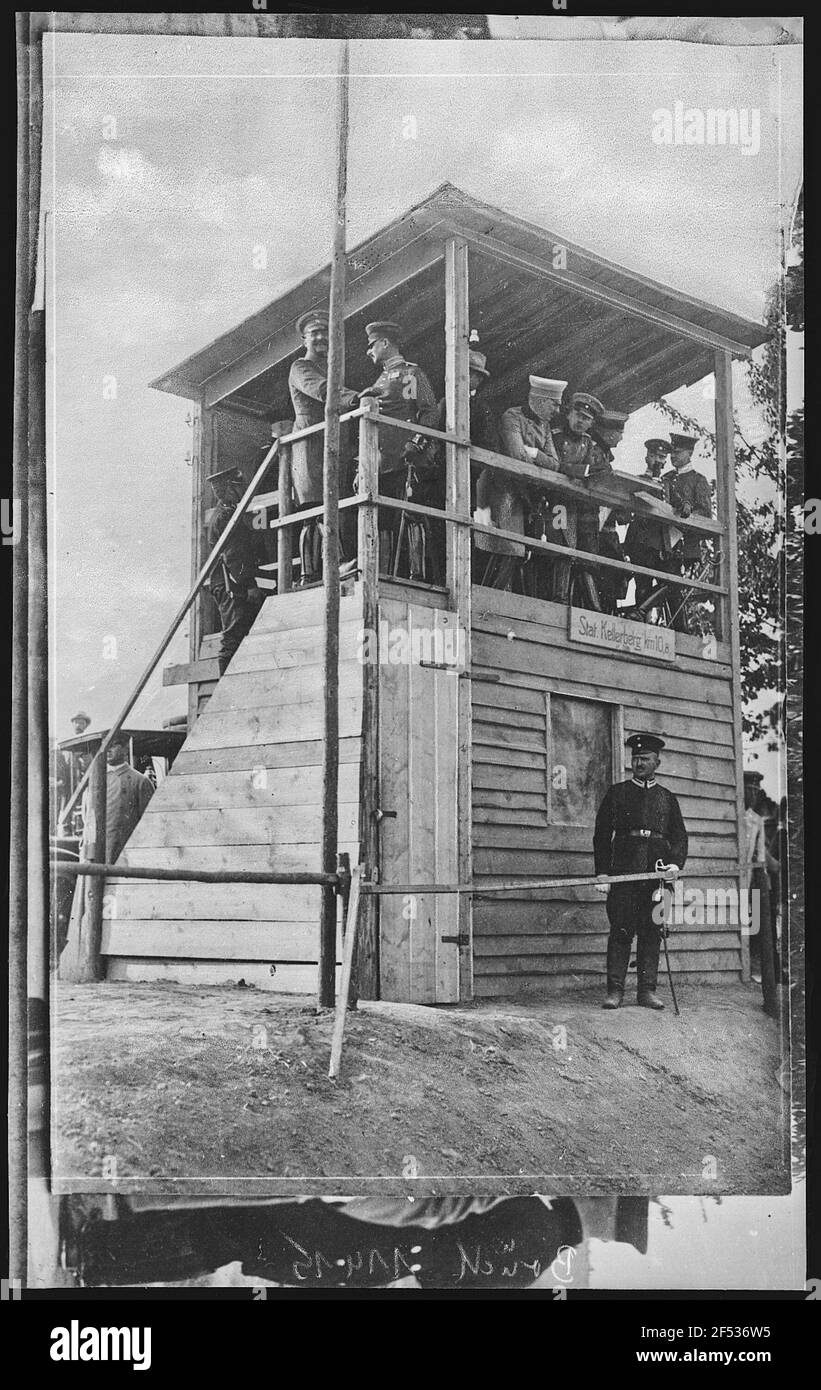 Railroad troops Command tower of the wire rope track Stock Photo - Alamy