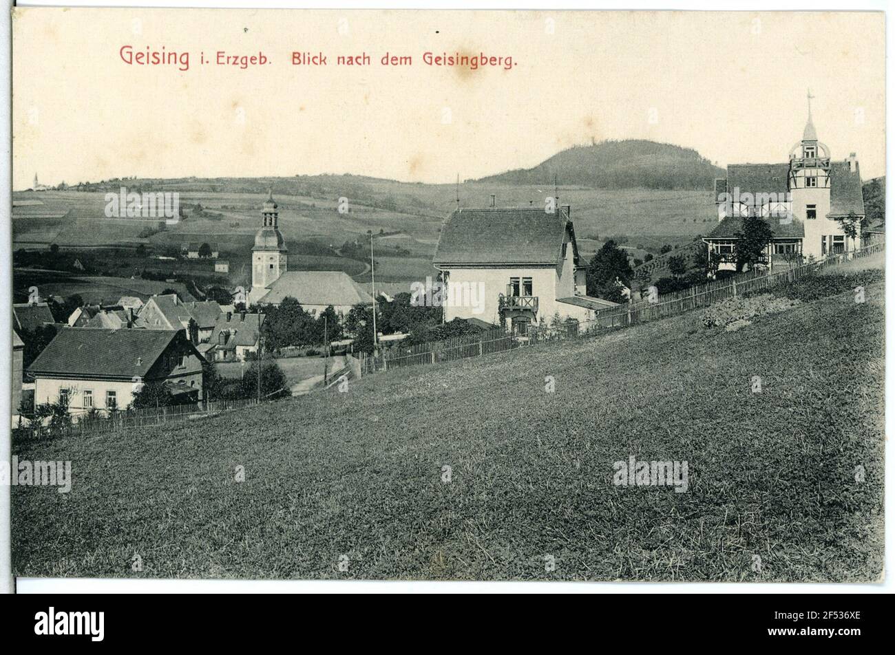 View of Geinging with the Geisingberg Geising. View of Geinging with ...