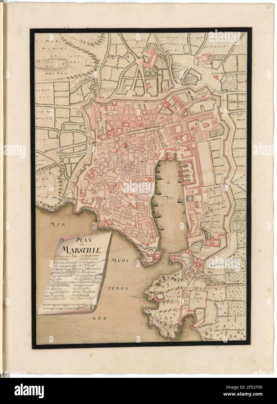 Map of Marseille Stock Photo - Alamy