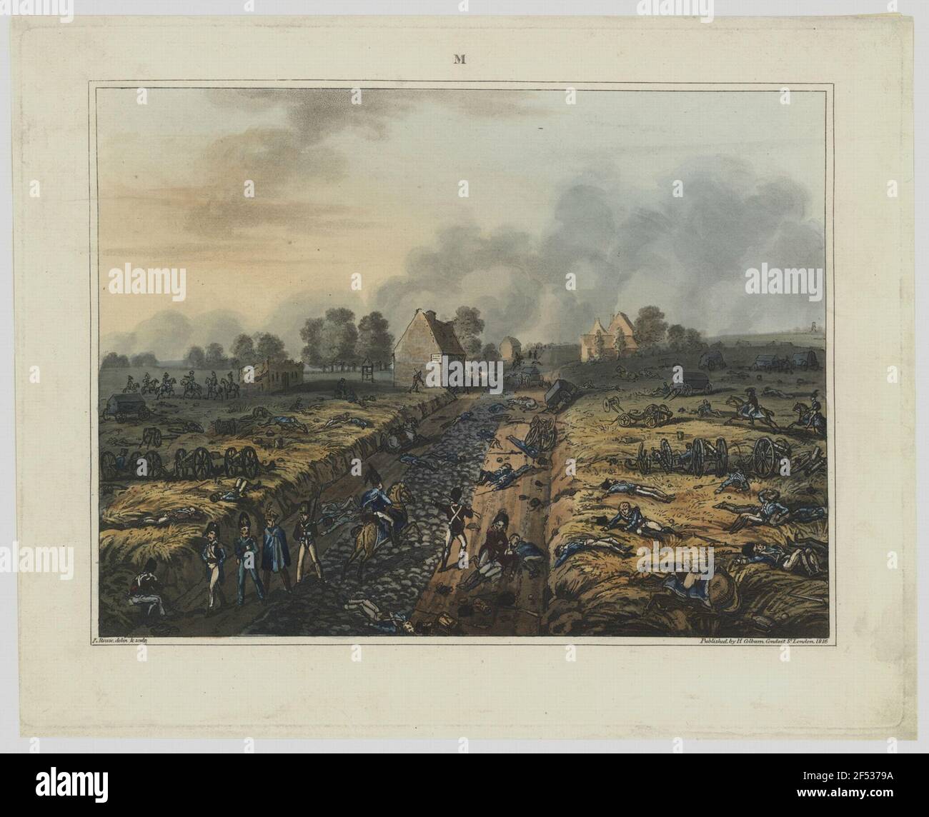 After the battle at Waterloo Stock Photo - Alamy