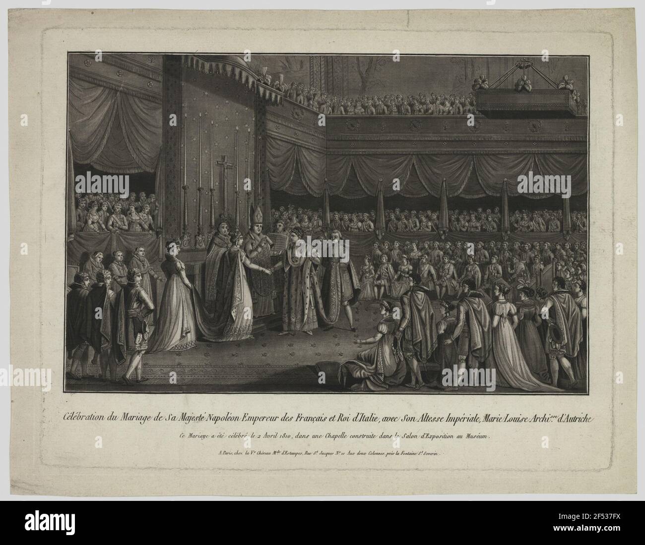 The marriage of Napoleon and Marie Louise Stock Photo - Alamy