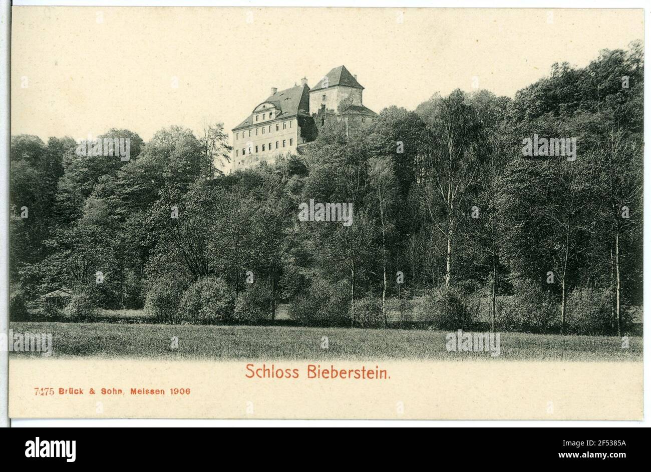 Lock Bieberstein. Schloss Stock Photo - Alamy