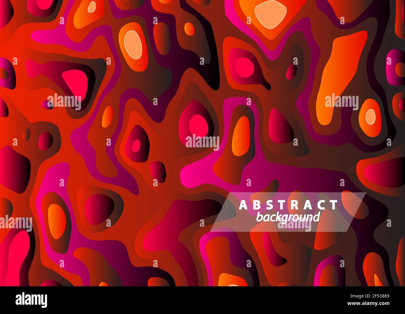 Abstract modern fluid, liquid vector background in red color. Can be ...