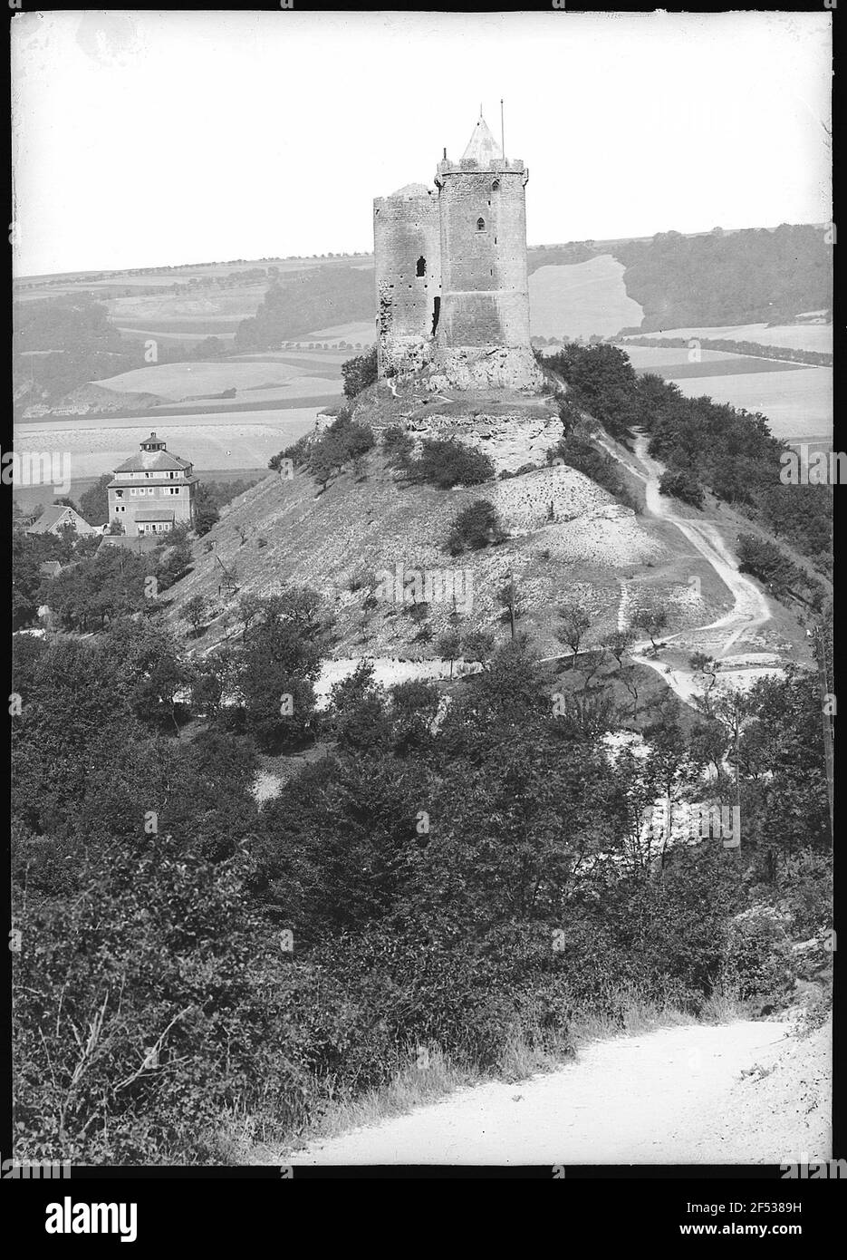 Saaleck. Castle ruins Stock Photo - Alamy