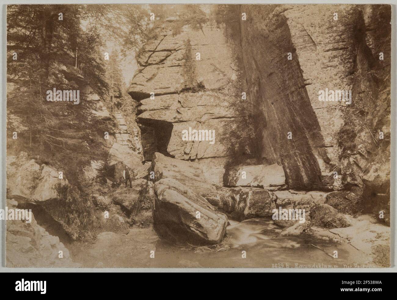 Bohemian Switzerland. Edmundsklamm (Edmundova Soutěska). The fortress ...