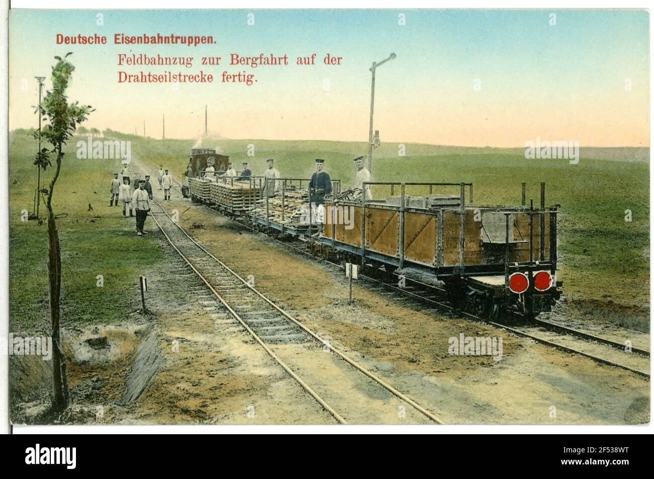 German railroad troops Firmbahnzugrug Wire Rope German railway troops ...