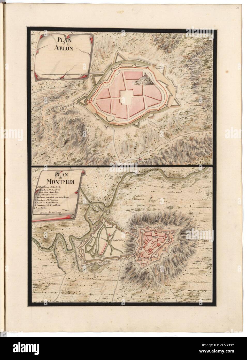 Plan of Arlon Stock Photo - Alamy