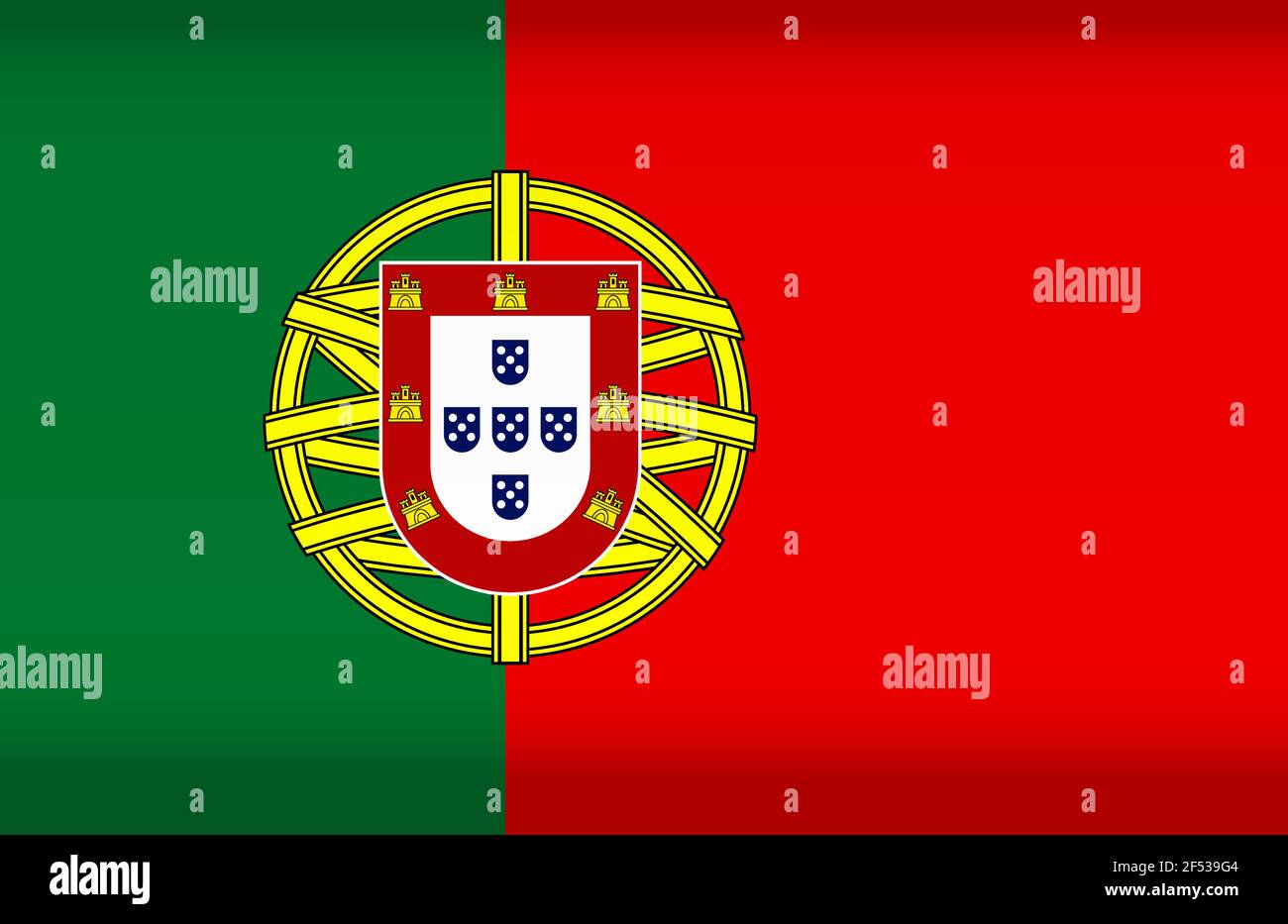 Vector flag of Portugal. Color symbol isolated on white background ...
