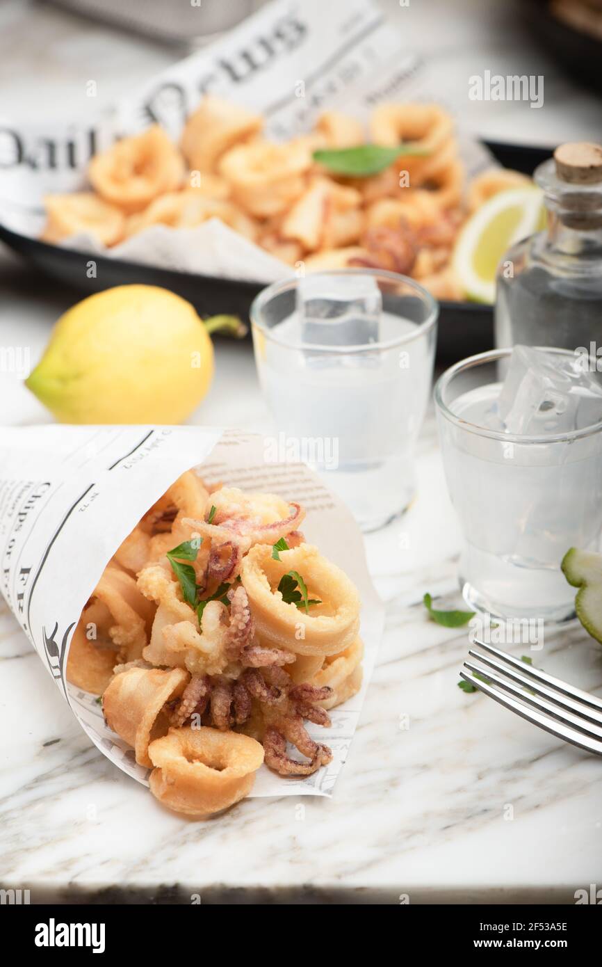 Mediterranean squid hi-res stock photography and images - Alamy