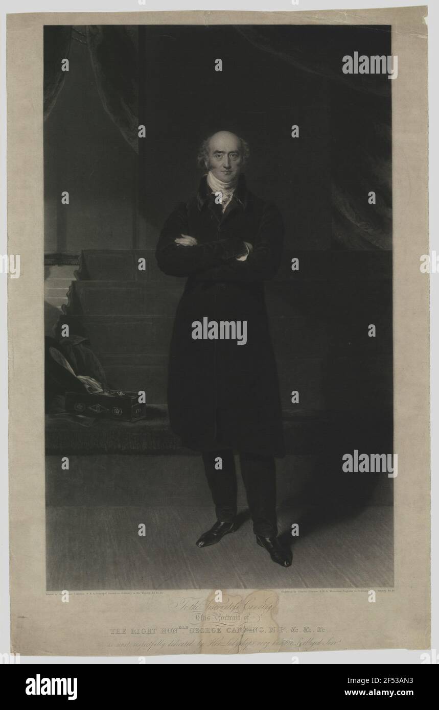 Portrait of George Canning Stock Photo - Alamy